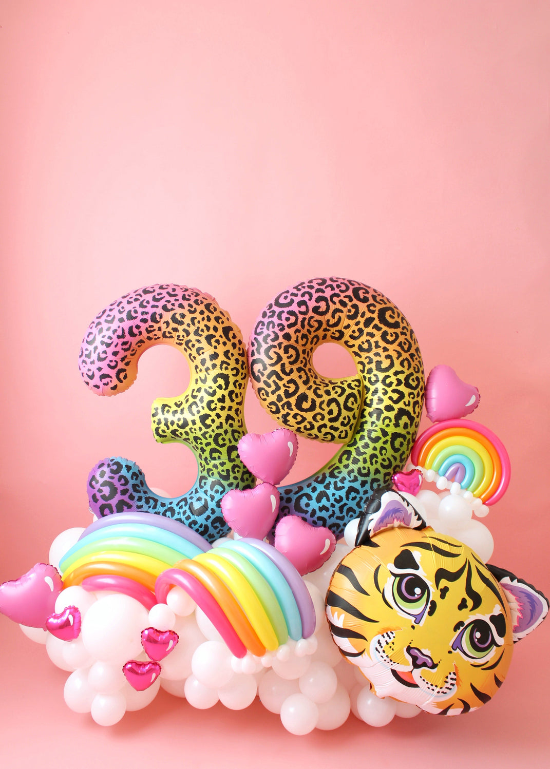 Painted Foil Balloons Tutorial (Rainbow Numbers and Colorful Tiger ...