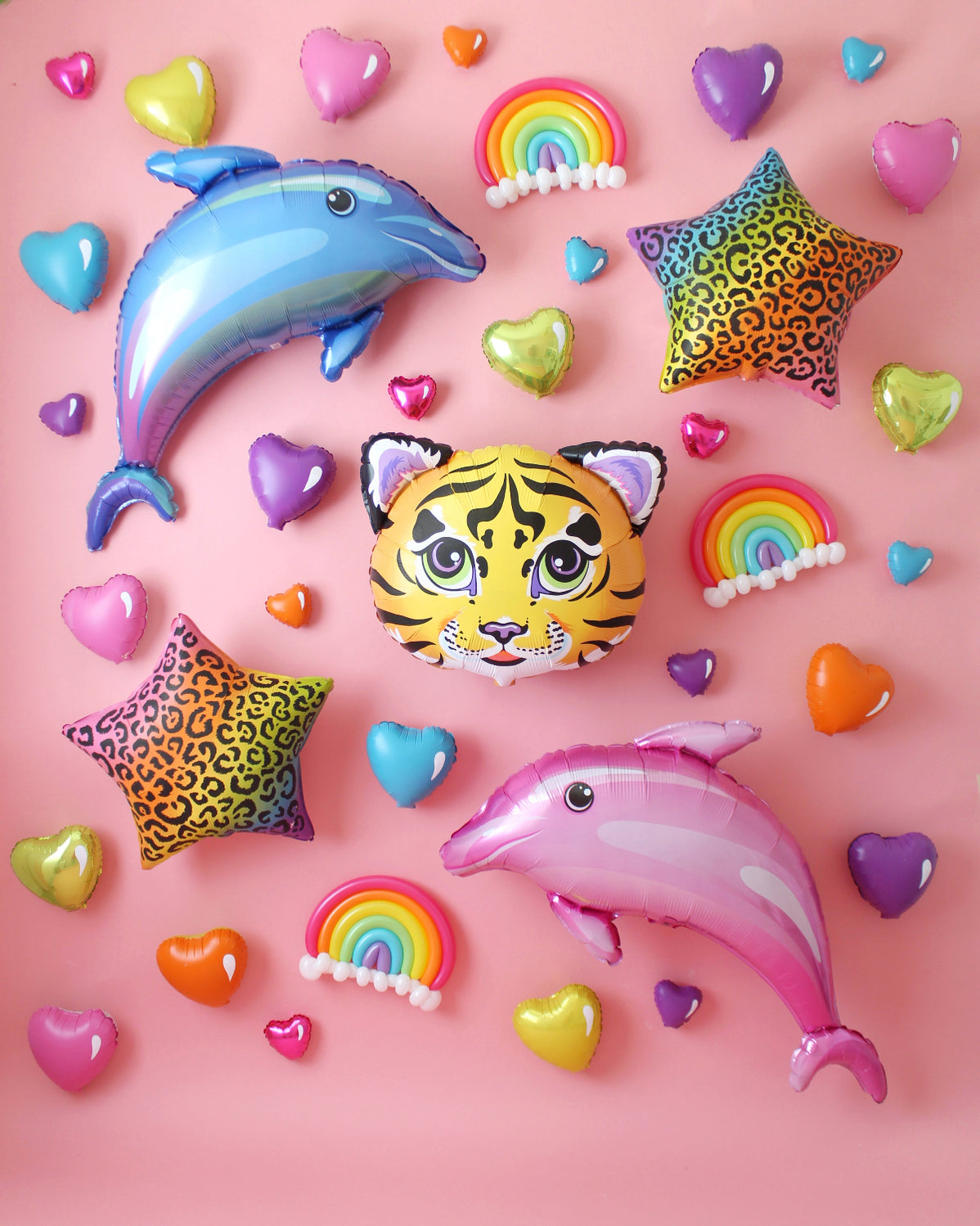 Painted Foil Balloons Tutorial (Rainbow Numbers and Colorful Tiger ...