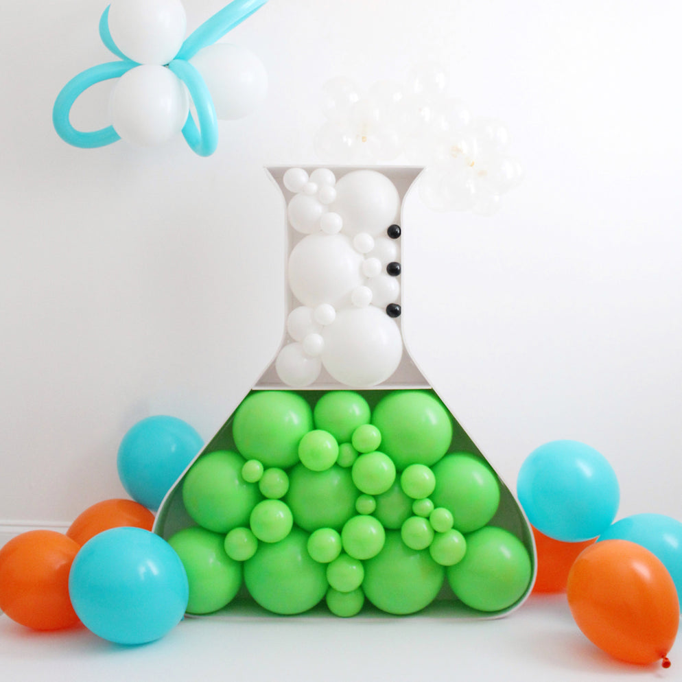 Science Flask Balloon Mosaic Template | STEM Balloon Decor DIY — The ...