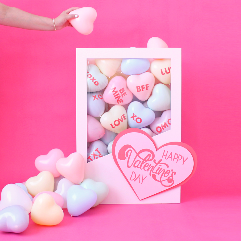 DIY Conversation Hearts Box Template | Valentine’s Printable Craft ...