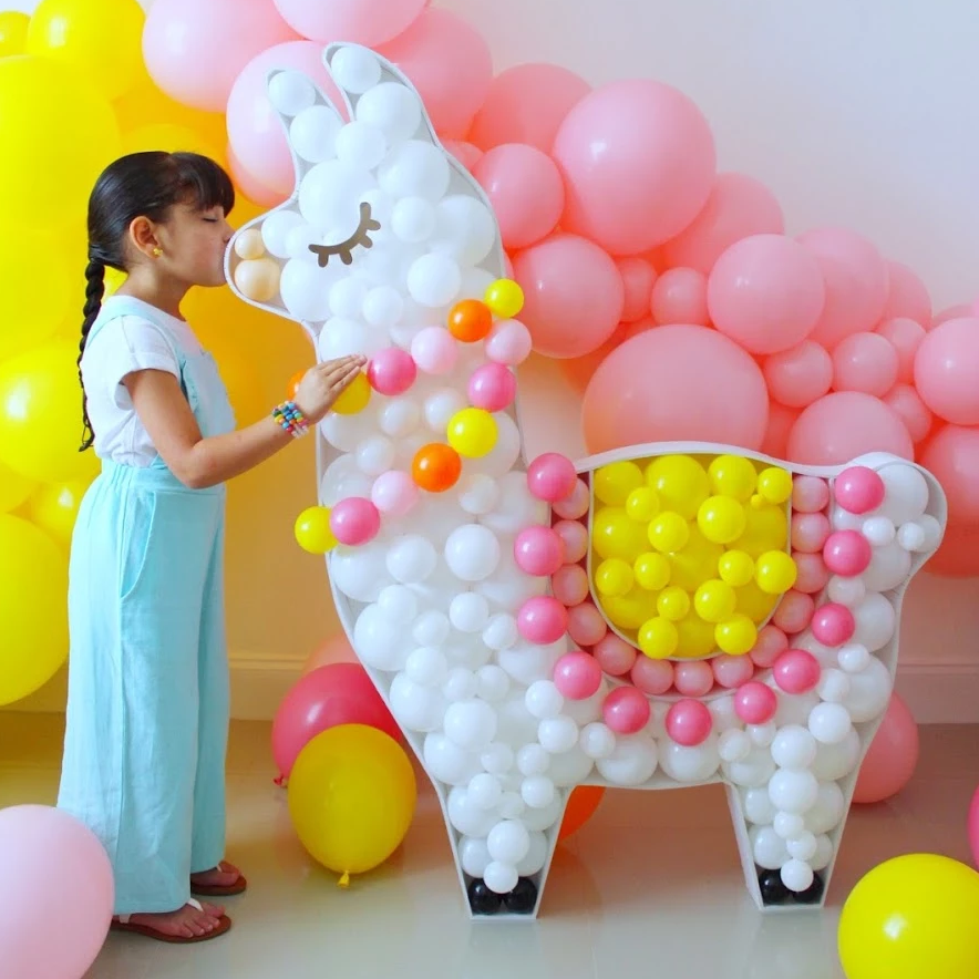 Llama BALLOON MOSAIC digital design template — The Creative Heart Studio
